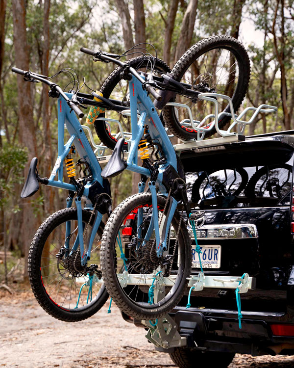 Most Advanced Hitch Mounted Vertical Bike Rack | Single Trail