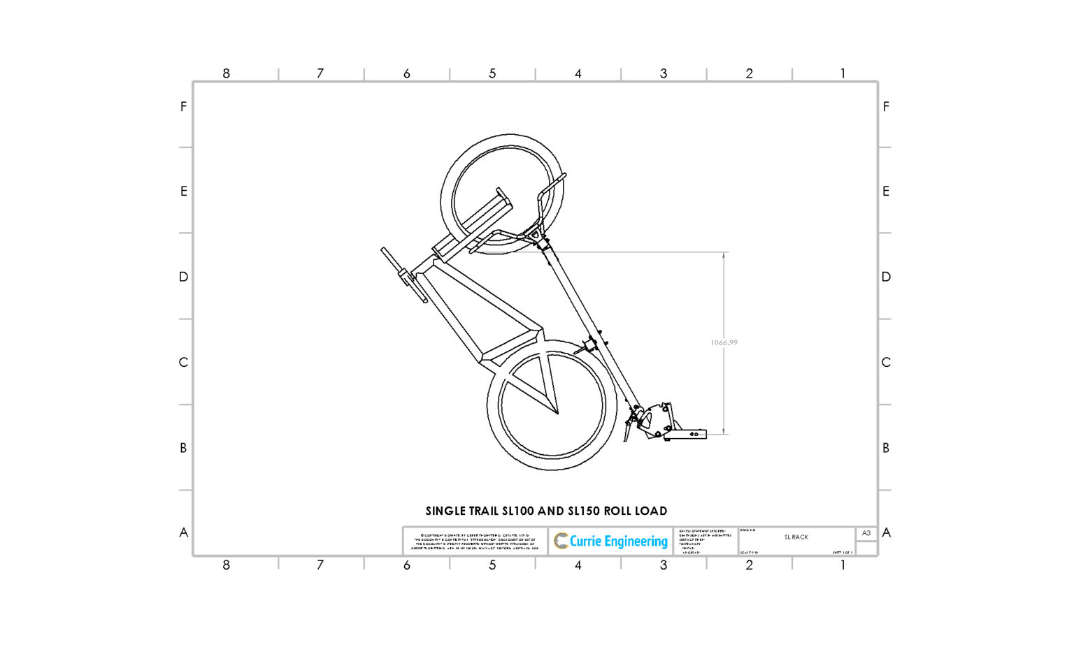 4 Bike SL100 Light Weight Shuttle Bike Rack - Single Trail Rack