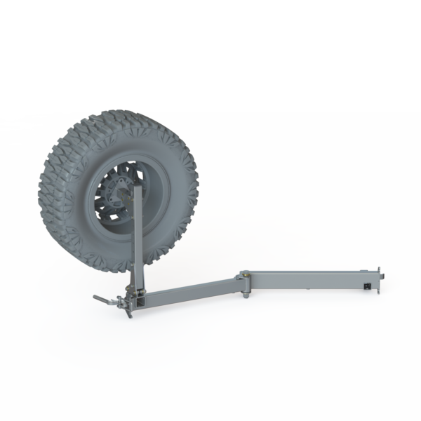 Swinging Wheel Carrier - Single Trail Rack