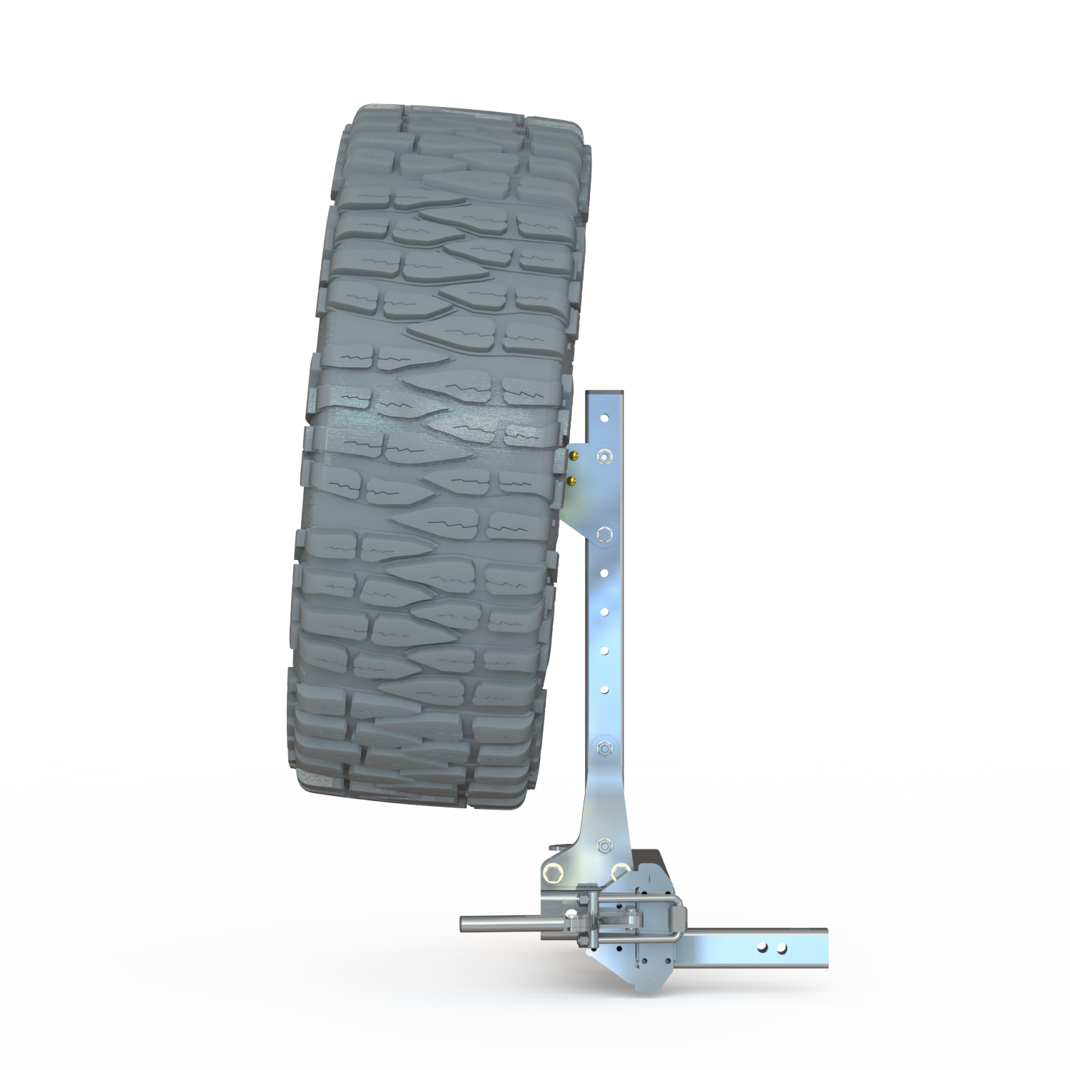 Swinging Wheel Carrier - Single Trail Rack