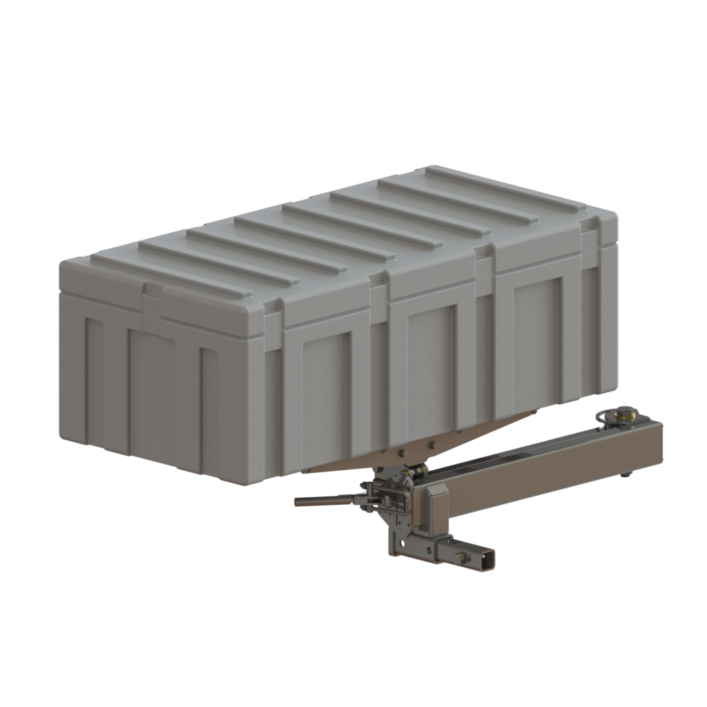 1100 Hitch Box Swinging - Single Trail Rack